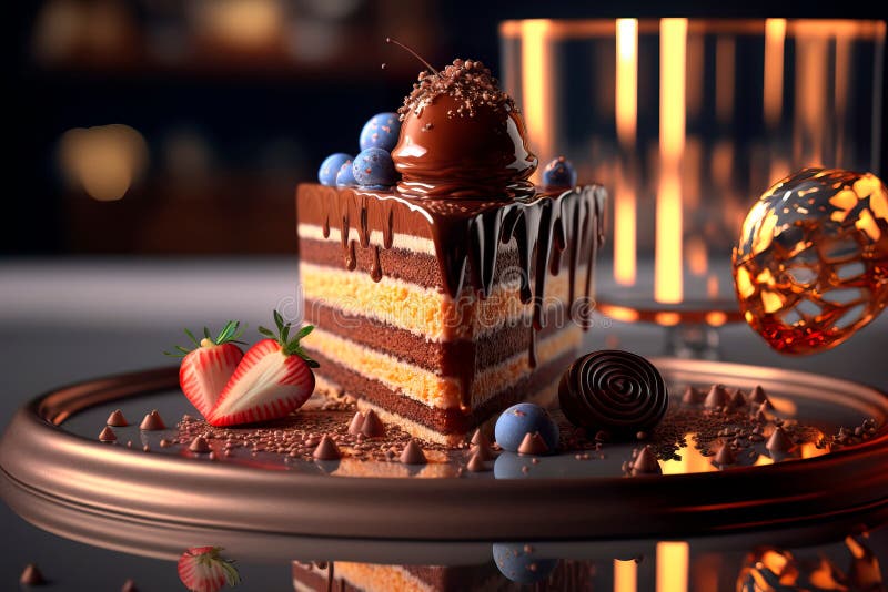 Candy Dreamy Dessert Design,Colorful Cupcake and Ice Cream. Generative ...