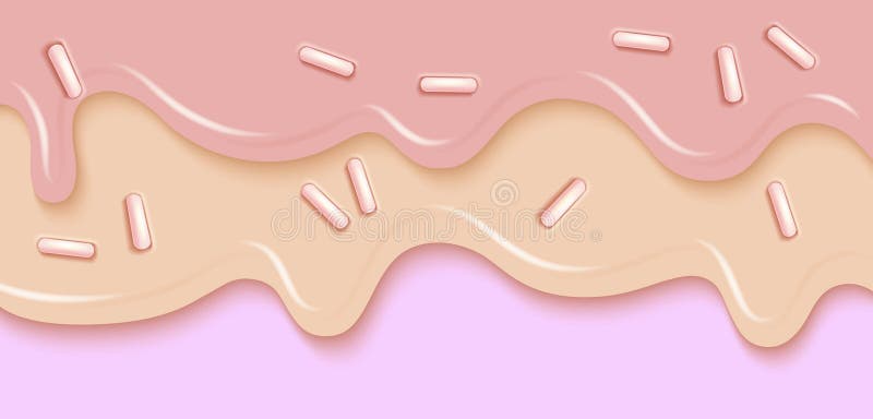 Candy Drip Pattern with Melted Glaze Stock Vector - Illustration of ...