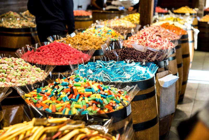 Candy Drops Sweets in a Store Stock Image - Image of sugar, colourful ...