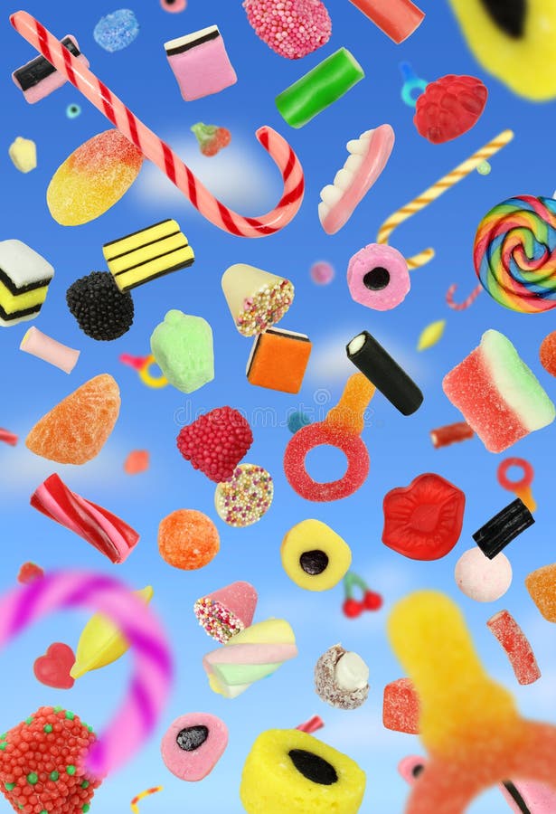 Falling Candy stock image. Image of luxury, colorful - 61479433