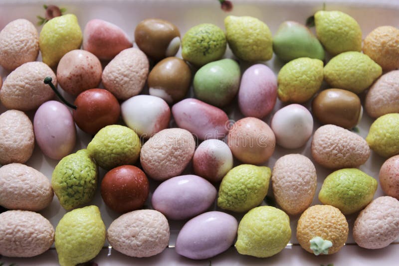 Candy fruit stock photo. Image of closeup, style, green - 64973798