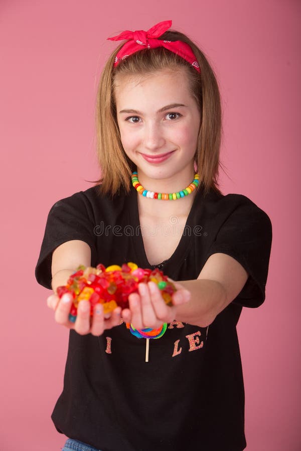 Child Holding Handful Candy Stock Photos - Free & Royalty-Free Stock ...
