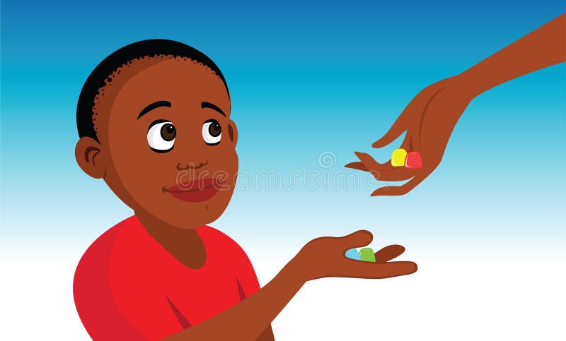 Candy giving stock vector. Illustration of dessert, sweets - 27458737