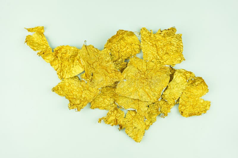 Candy Golden Wrapper is Empty and Open Stock Photo - Image of golden ...