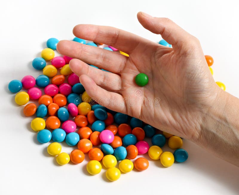 Candy with hand stock photo. Image of sweet, candy, holding - 21645224