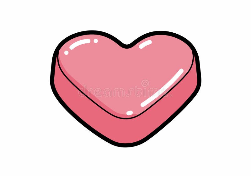 Candy heart clip art stock vector. Illustration of design - 367512776