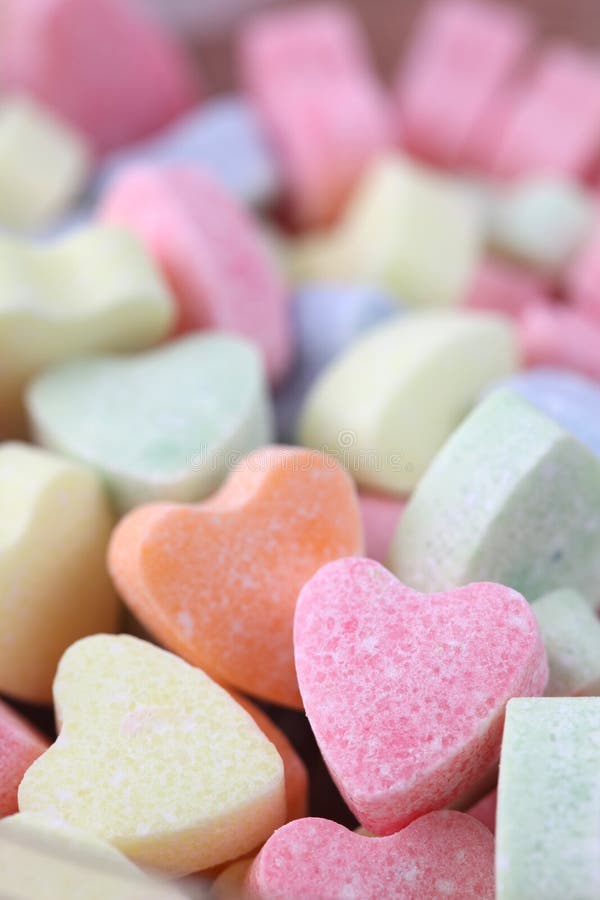 Valentines Day Candy Hearts Editorial Stock Image - Image of hearts ...