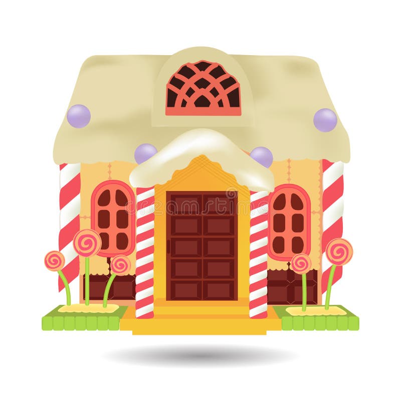 Candy House, Sweet Food Vector Stock Vector - Illustration of happy ...
