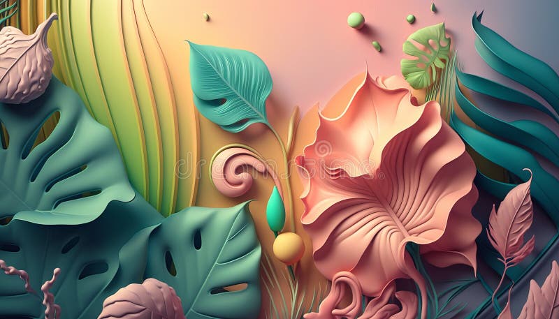 Candy and Ice Cream Composition. UI UX Background Stock Illustration ...