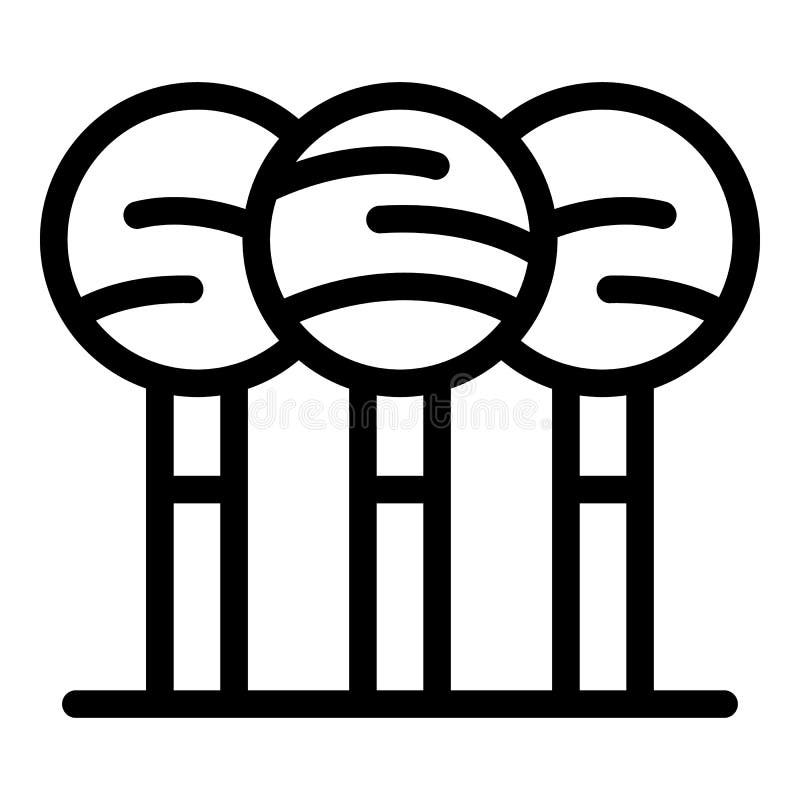 Candy Icon Outline Vector. Cake Pop Stock Vector - Illustration of ...