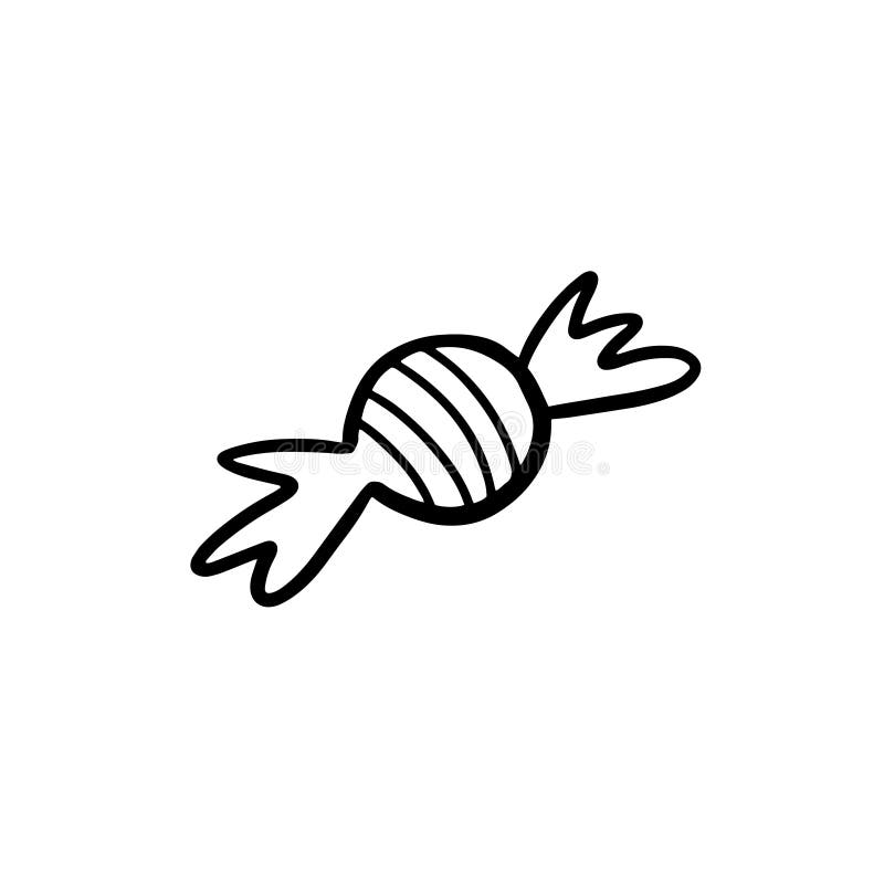 Candy. Candy Icon. Vector Illustration of Candy in Doodle Style Stock ...