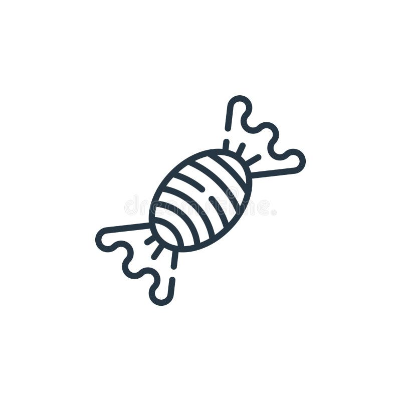Candy Icon Vector from Sweets and Candies Concept. Thin Line ...