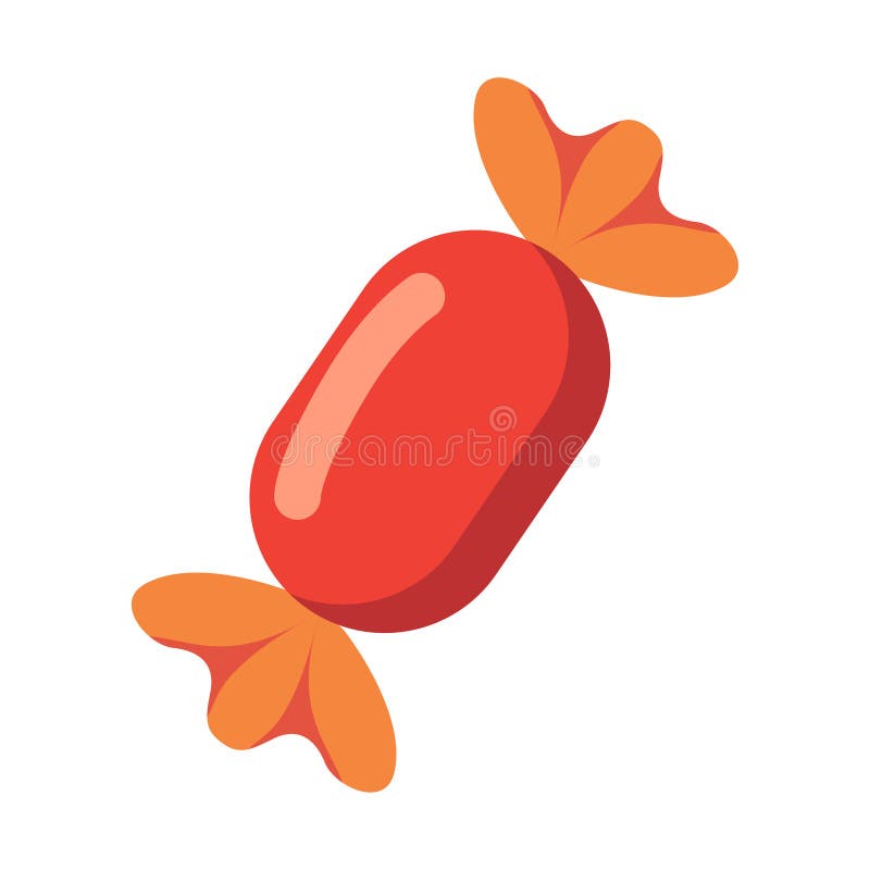 Candy Icon Vector on Trendy Design Basic RGB Stock Illustration ...