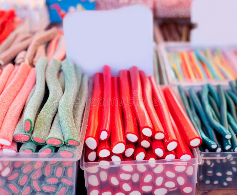 Jelly Sweets Candy Pink White Heart Shape Stock Image - Image of ...