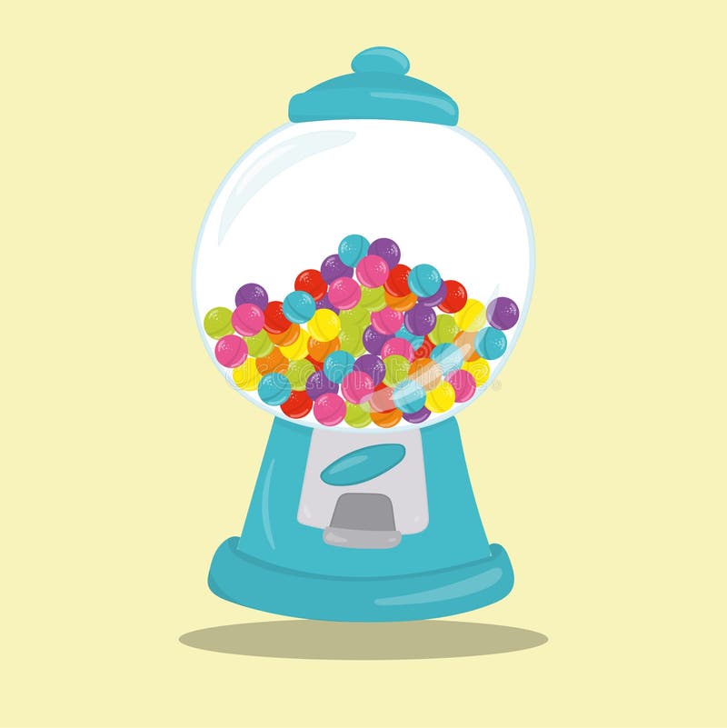 Candy Land Blue Candy Machine 22 Stock Vector - Illustration of cartoon ...