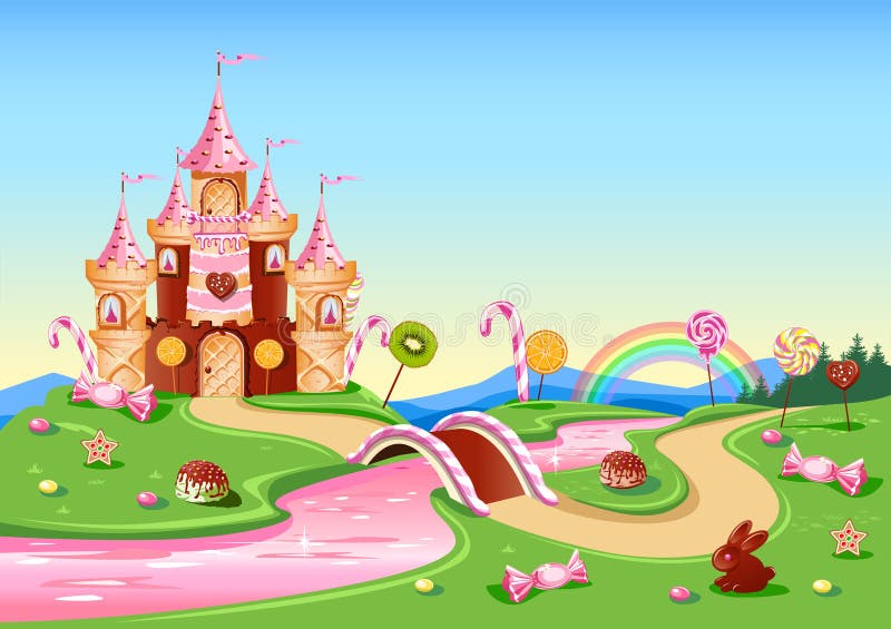 Candy Land Waffle House Vector Stock Illustrations – 26 Candy Land ...