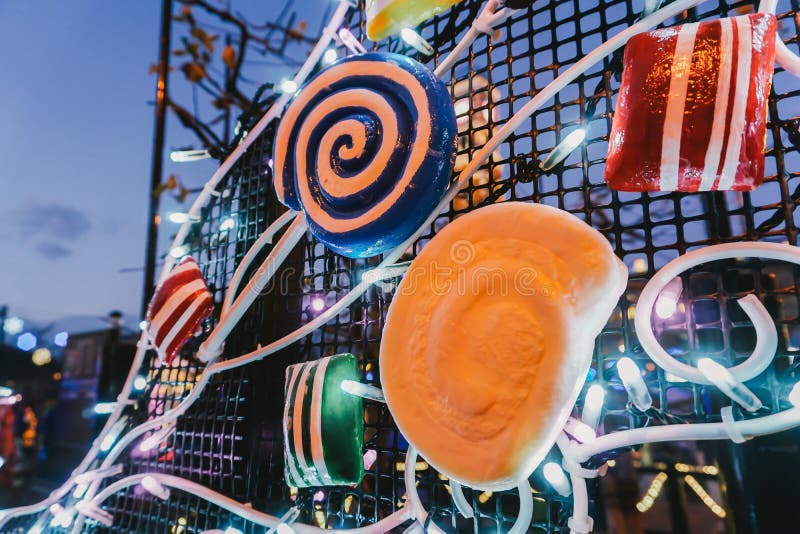 Candy light stock photo. Image of market, shopping, december - 134516458