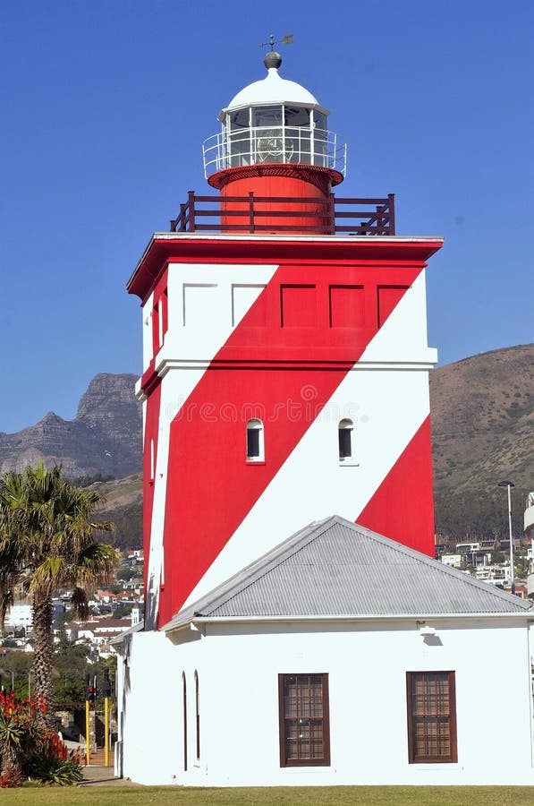 Candy lighthouse stock image. Image of stripe, colored - 114236153
