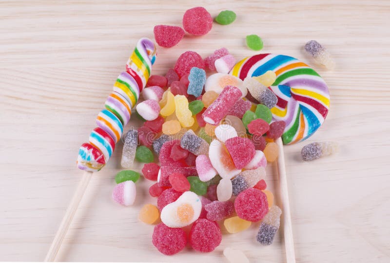 Candy Lollipops Various Types Stock Photos - Free & Royalty-Free Stock ...