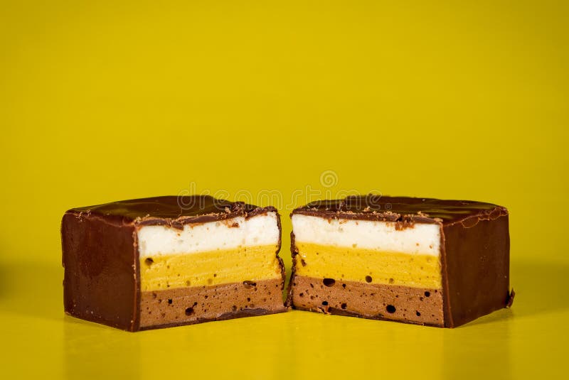 Candy Made of Multi-colored, Puff Souffle, Covered with Chocolate ...