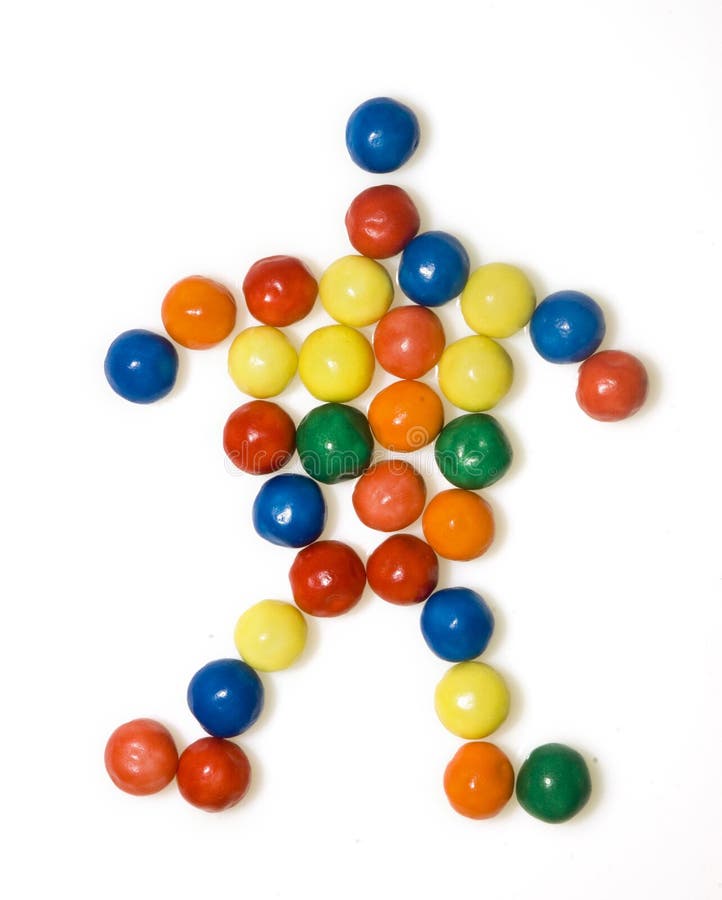 Candy man stock photo. Image of obesity, weight, colorful - 3570320