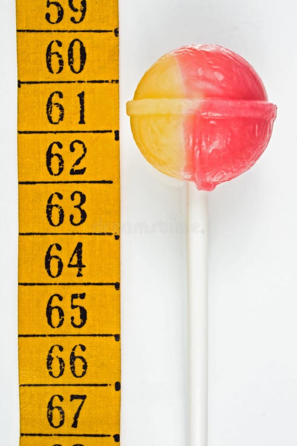 Candy and meter stock photo. Image of diet, body, candy - 8556860