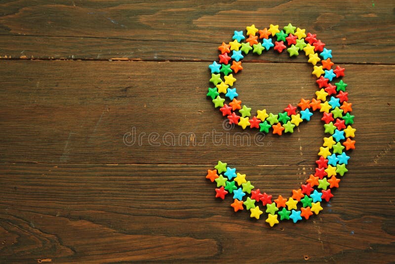 Candy number nine stock photo. Image of typographic, solid - 23046486