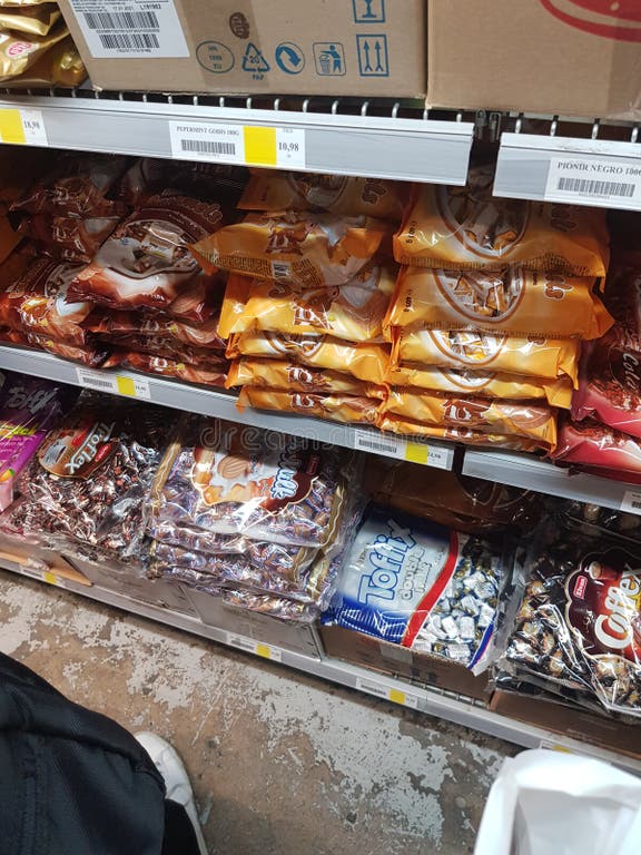 Candy packets editorial photo. Image of sweden, toffee - 168449486