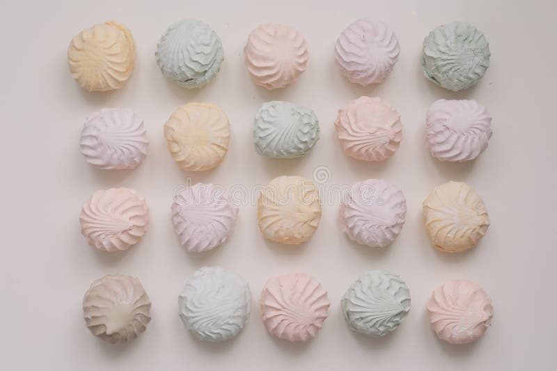 Candy Pastel Coloured Marshmallow Sweets Pattern Texture Background ...