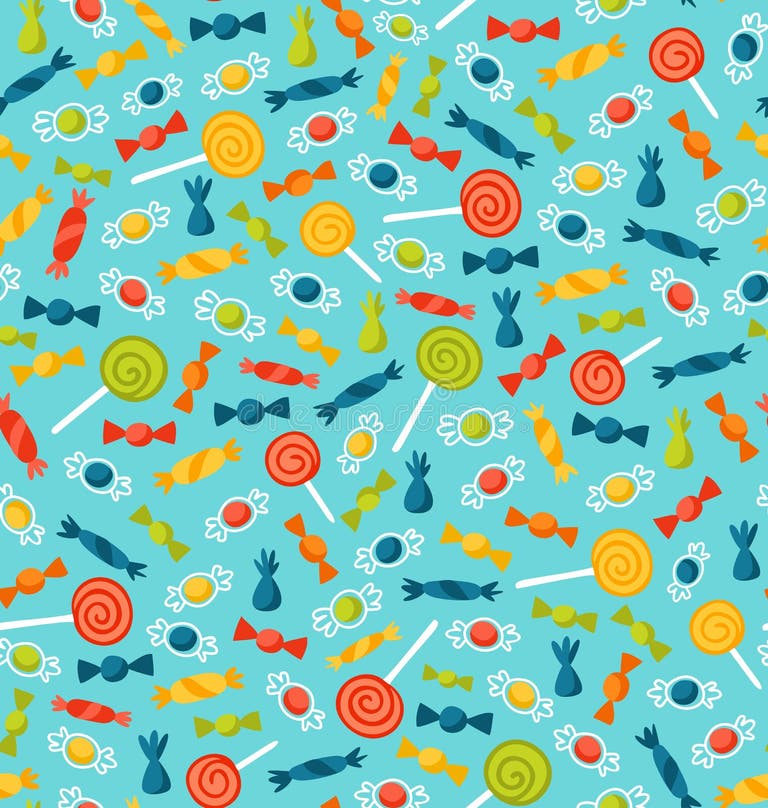 Lollipops Candy Repeat Pattern Stock Illustrations – 479 Lollipops ...