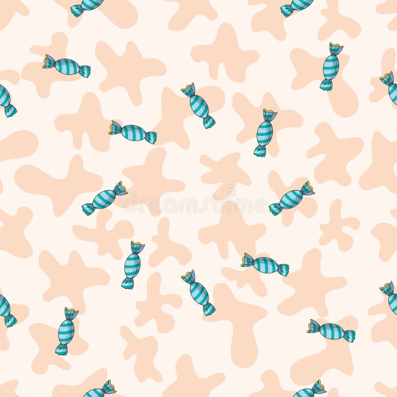 Candy Pattern. Seamless Pattern Background Sweet Stock Vector ...