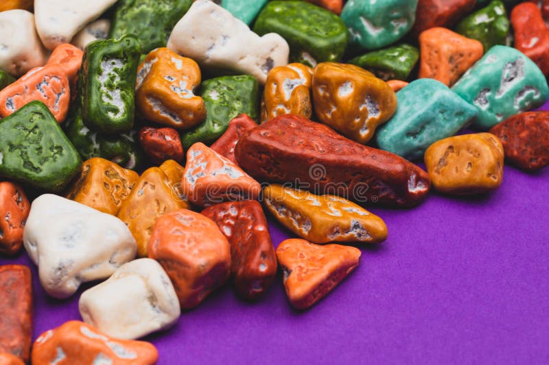 Candy Pebbles. Sweets in the Form of Colored Stones Stock Photo - Image ...