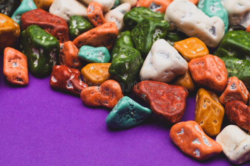 Candy Pebbles. Sweets in the Form of Colored Stones Stock Photo - Image ...