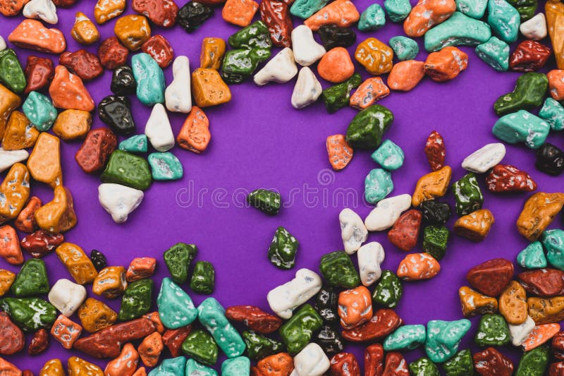 Candy Pebbles. Sweets in the Form of Colored Stones Stock Photo - Image ...