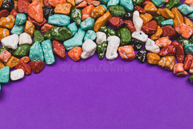 Candy Pebbles. Sweets in the Form of Colored Stones Stock Image - Image ...