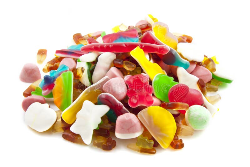 Candy on a pile stock image. Image of childhood, background - 18199913