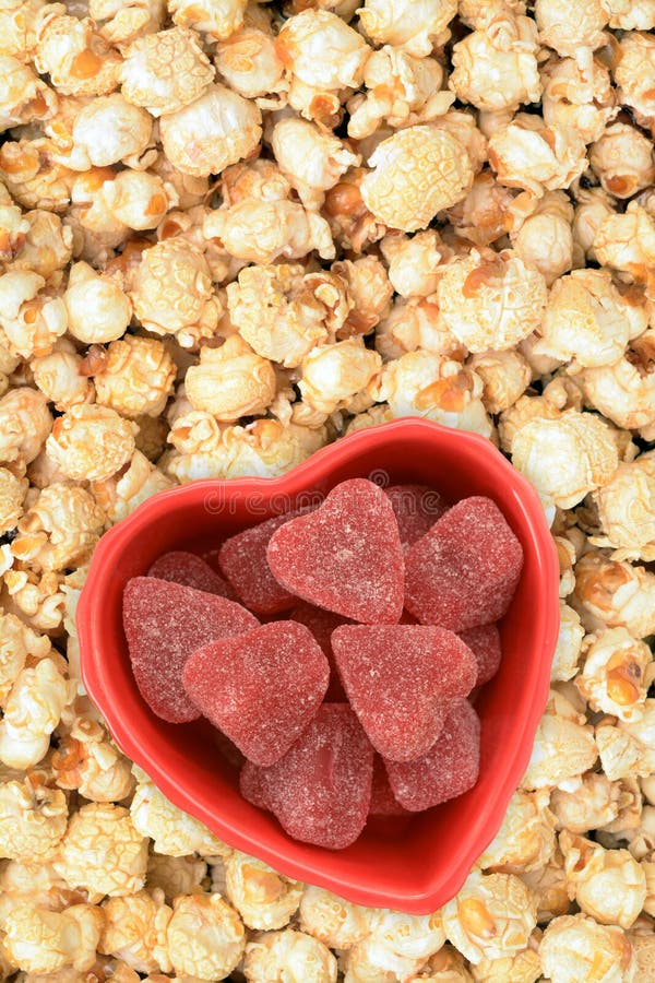 Candy and popcorn stock photo. Image of festive, valentine - 47698756