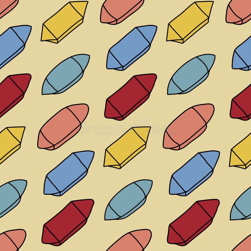 Candy in Red Yellow Blue Wrapper Seamless Pattern Background Candy ...