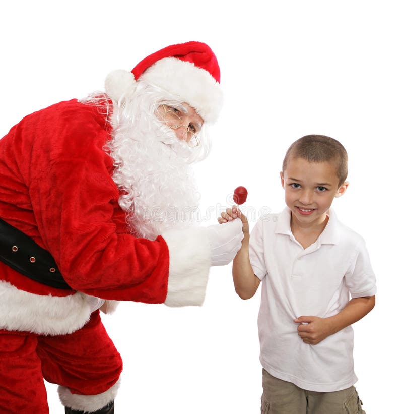Candy from Santa stock photo. Image of suit, friendship - 3394526