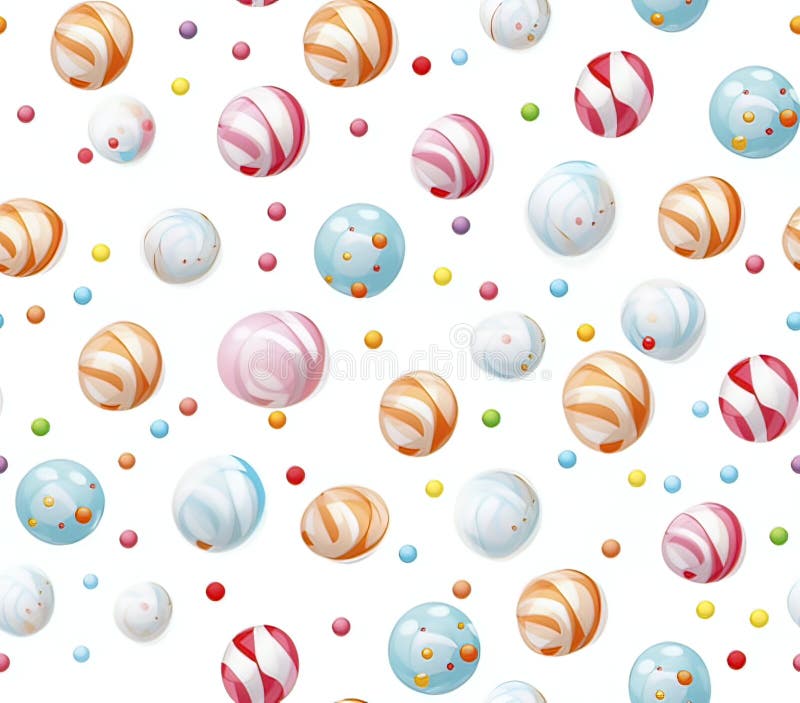Candy Seamless Pattern, Fabric Pattern Design on White Background ...