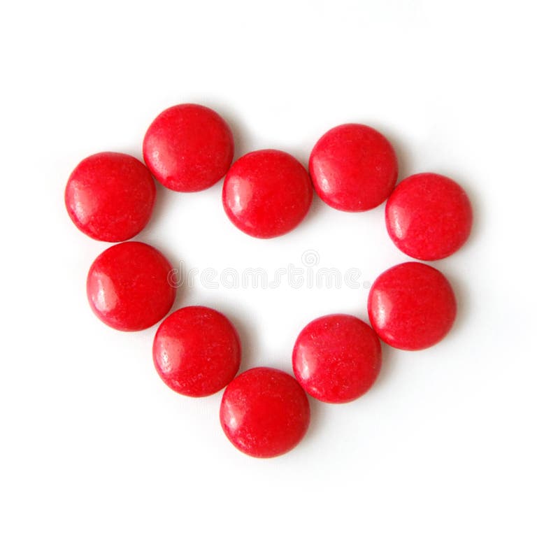 Candy Shaped Heart stock photo. Image of hearts, smarties - 33304606
