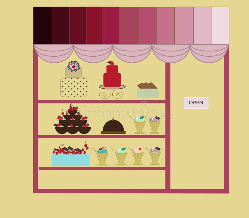 Cake Shop Window Display Stock Illustrations – 79 Cake Shop Window ...