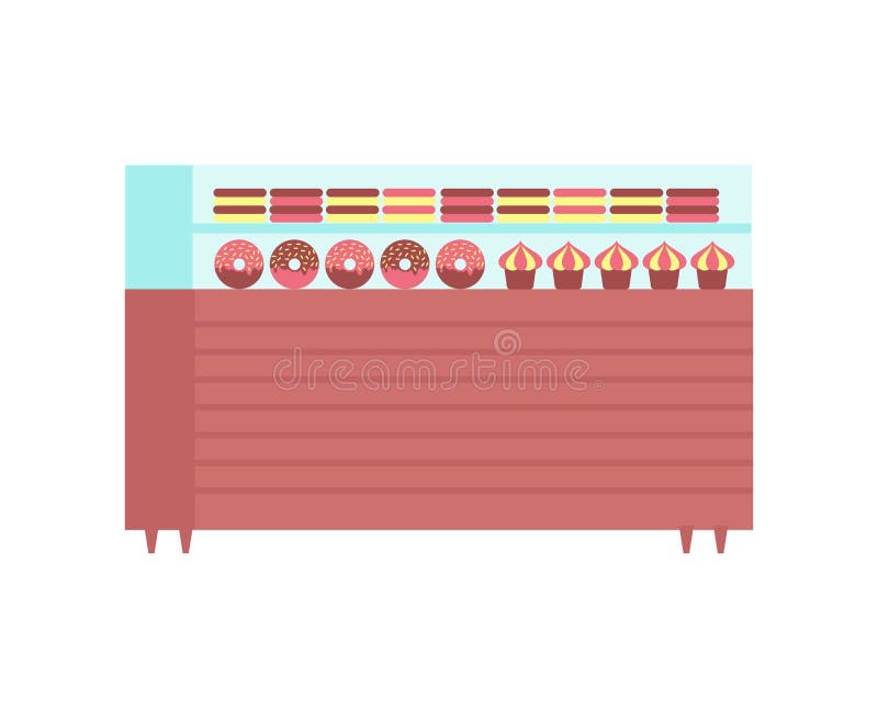 Candy Shop Poster stock vector. Illustration of dessert - 59375092