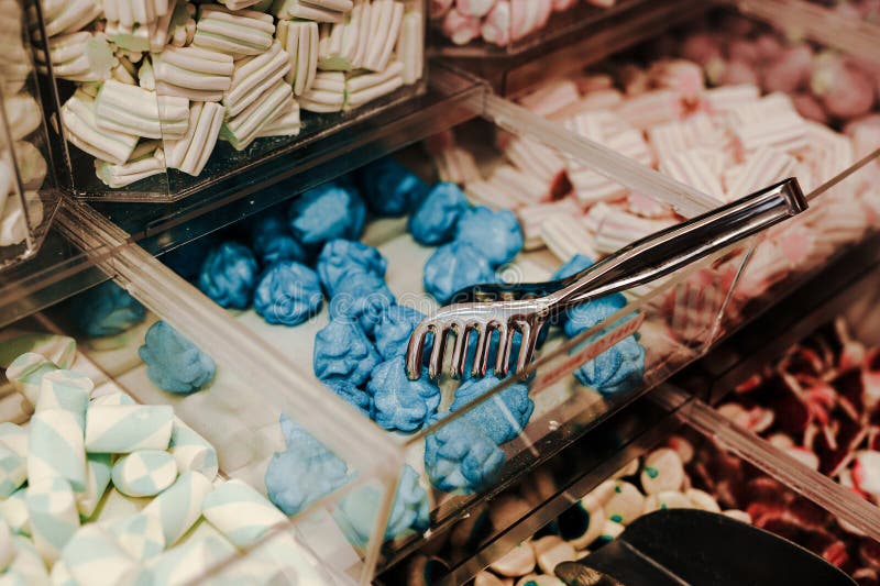 Candy Shop with Gummi Candy Stock Photo - Image of dessert, play: 291974090