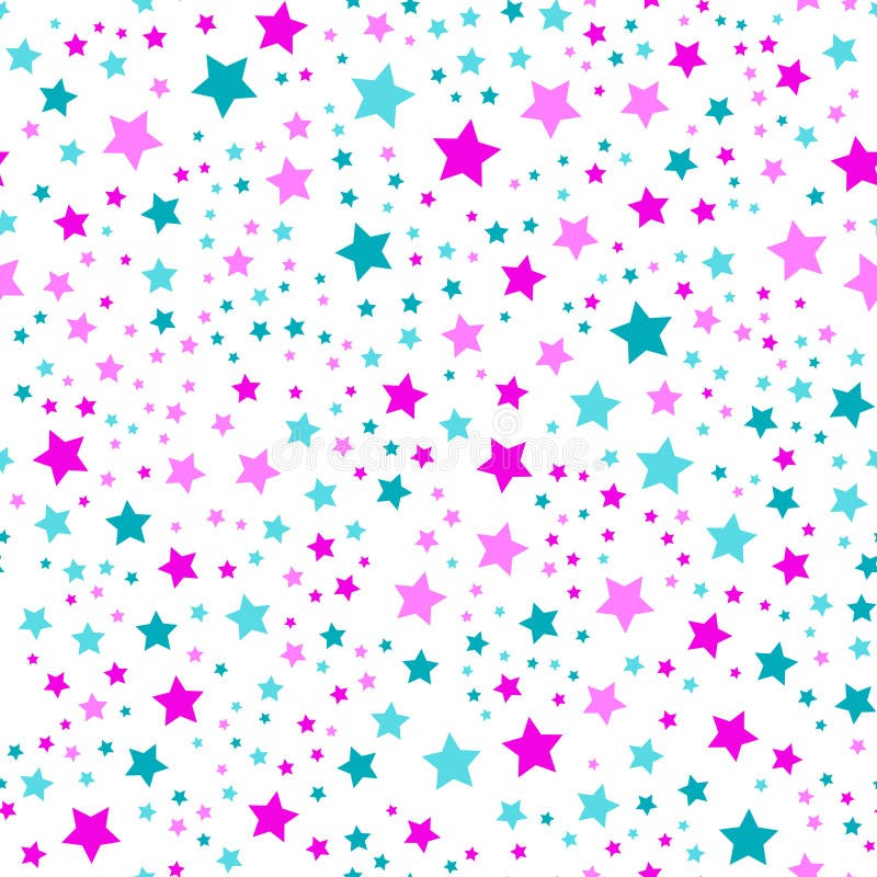 Candy Stars Seamless Background. Stock Vector - Illustration of ...