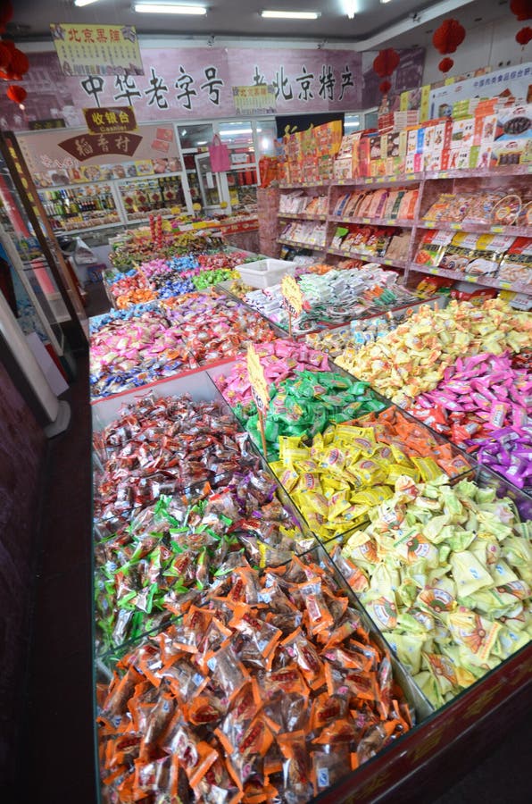 Candy store in Beijing editorial photography. Image of muslims - 36343702