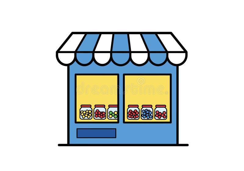 Candy store clip art stock vector. Illustration of design - 367513081