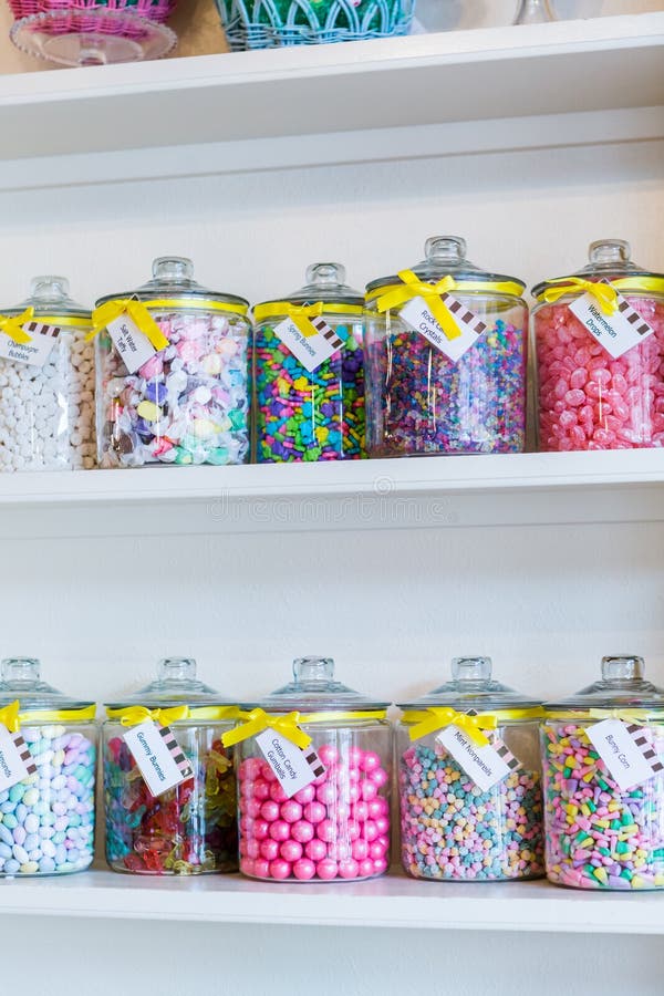 Candy store stock photo. Image of lable, glass, multi - 39605360
