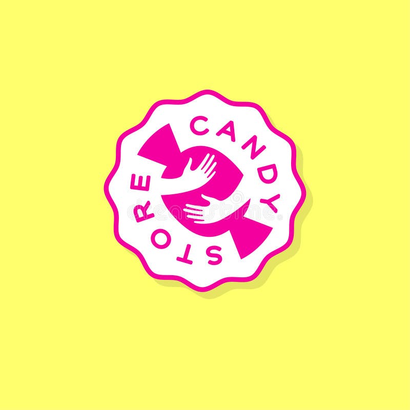 Candy Store Logo. Handmade Sweets Workshop or Store. Candy and Hands ...