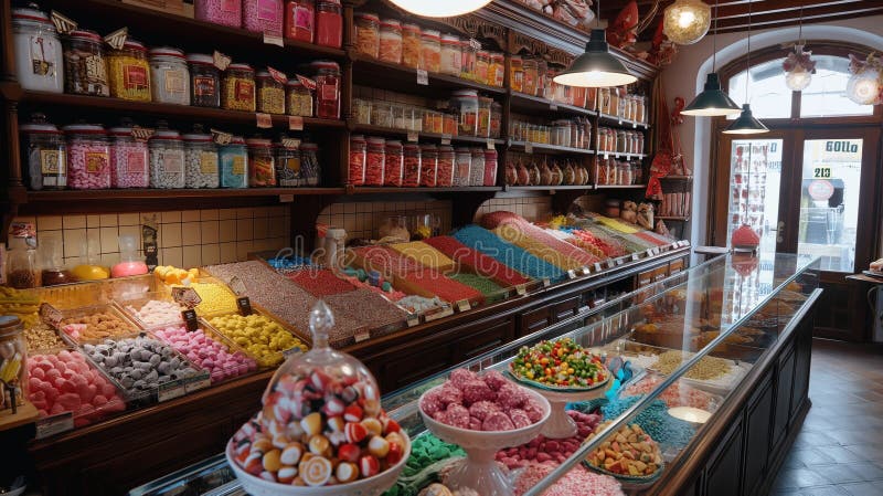 Candy Store with a Variety of Sweets a Stock Photo - Image of sugar ...